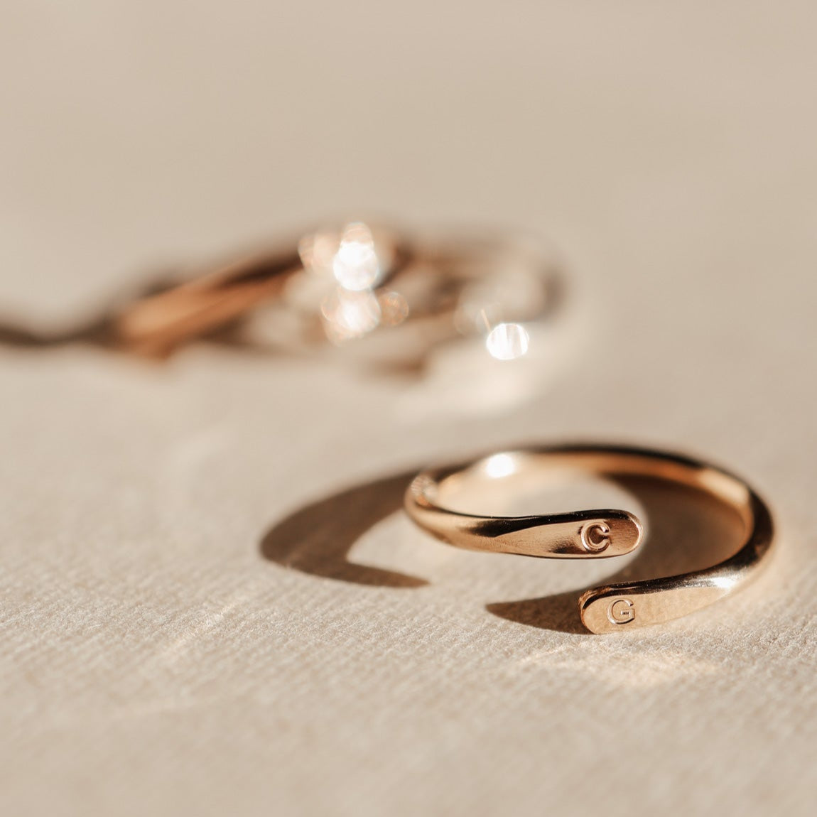 Everlong Ring • Initial Wrap Ring – KBN Jewellery