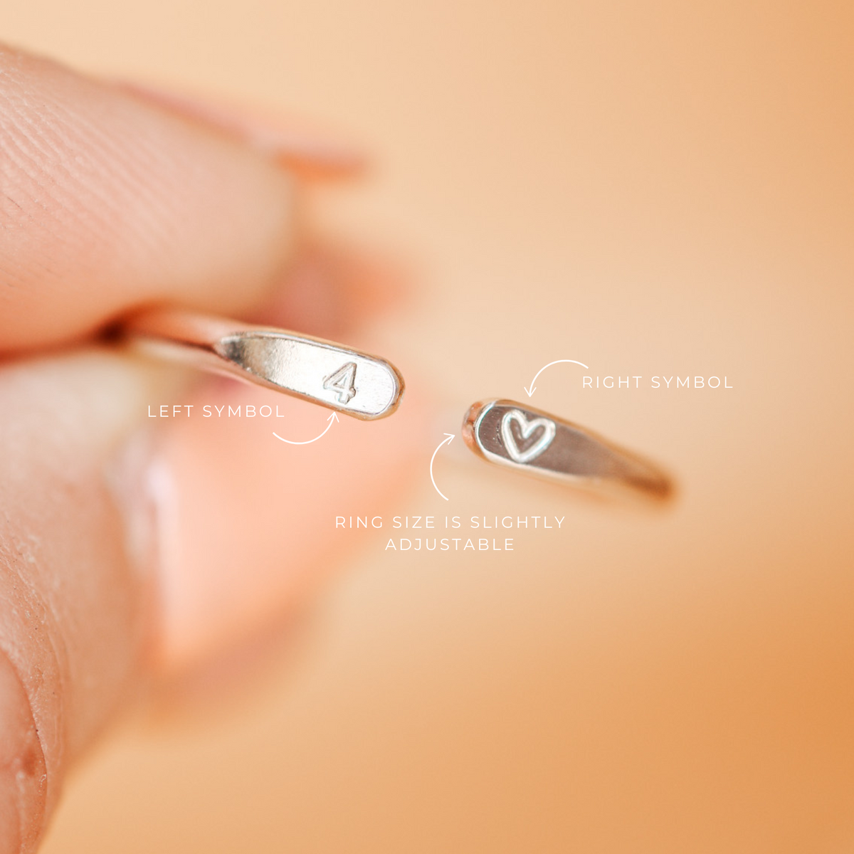 Ever Initial Wrap Ring | Simple Rings | Kellective by Nikki – KBN Jewellery