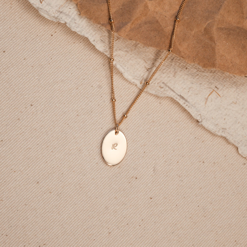 Juniper • Tiny Oval Necklace • Kellective by Nikki • Personalised ...