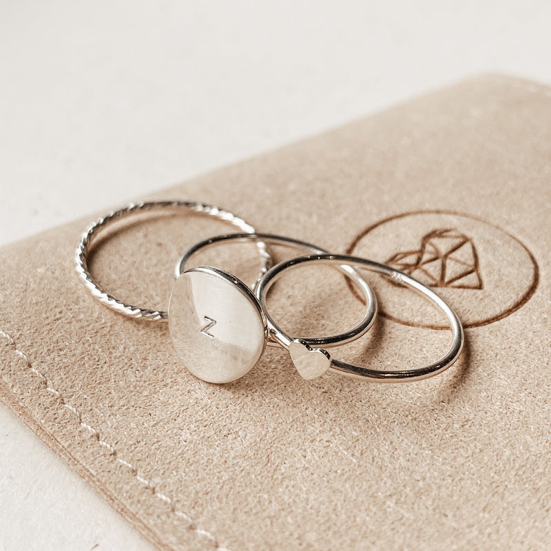 Forever Ever - Tiny Heart Ring | Simple Stacking Rings | Kellective by ...